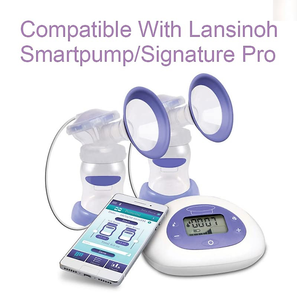 Maymom Tubing Compatible with Lansinoh Breastpump Not Original Lansinoh Pump Parts Replace Lansinoh Tubing. Work with Lansinoh Signature Pro,Lansinoh Smartpump