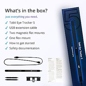 Tobii Eye Tracker 5 - Head Tracking and Eye Tracking in One Device for Simulation Gaming