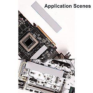 Thermal Pad 3mm 12.8 W/mK, 120x20x3.0mm, Thermalright High-Temperature Resistance Heat Resistance Non-Conductive,Silicone Thermal Pad for PC Heatsink M.2/SSD/NVME/GPU/CPU/LED