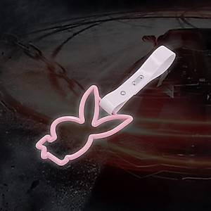 Playboy Bunny Shaped PINK JDM TSURIKAWA Subway Bus Handle Strap Charm Drift