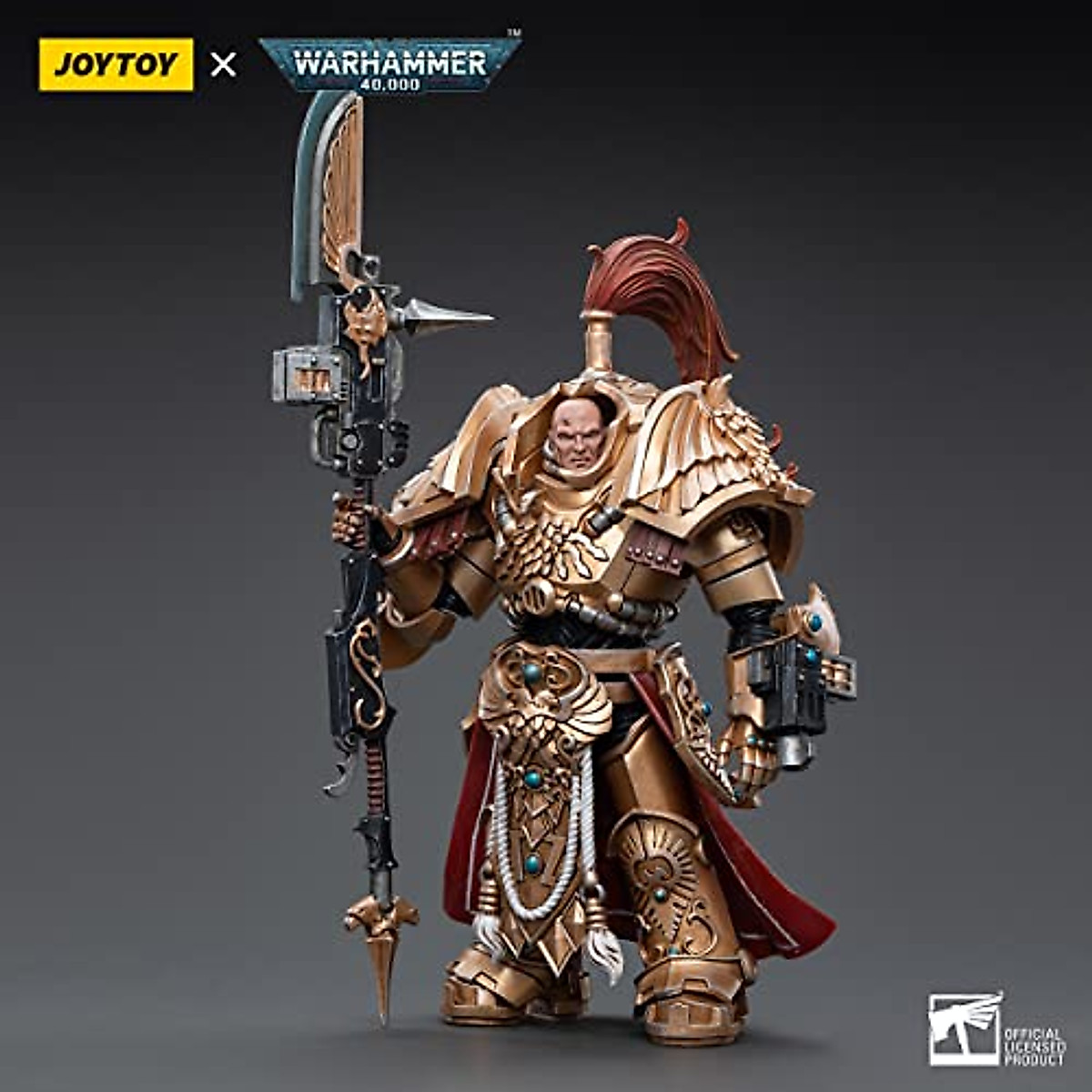 JOYTOY 1/18 Action Figures Warhammer 40k Mecha Model Adeptus Custodes Shield-Captain in Allarus Terminator Armour Hydon Seronis