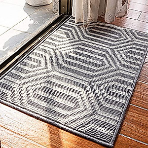 morgantag Indoor Doormat Back Door Mats for Inside House,Outdoor Mat for Front Door, Waterproof and No-Slip Washable Door Mats for Home, Entry, Bathroom, Living Room, 20" X 32"Grey