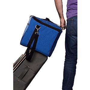 Board Game Bag - [Backpack/Shoulder Strap/Luggage Slip] - Padded Board Game Carrier (Royal Blue)