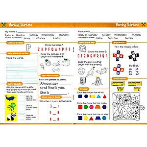 Kindergarten - Morning Starters Educational Workbooks - v2