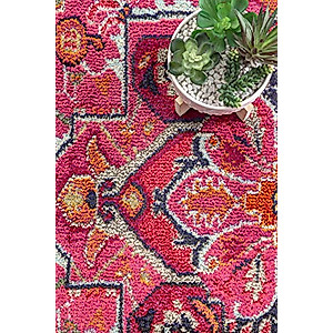 nuLOOM Mackenzie Vintage Runner Rug, 2' 6" x 6', Violet Pink