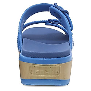 Dansko Kandi Slip-On Adjustable Sandal for Women – Lightweight and Durable, Easy Clean Molded EVA –Natural Arch technology for Added Support Blue 10.5-11 M US