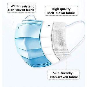 Premium Medical Grade Disposable Face Masks 3-Ply 3-Layer (50 Masks per Box)