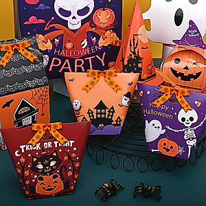 Halloween Ribbon 10 Yards Orange Ribbon 5/8" Grosgrain Ribbon Spider Cobweb Ribbon Halloween Ribbon Thin for Gift Wrapping Crafts DIY Halloween Packaging Ribbon Ribbed Ribbon Halloween Decor