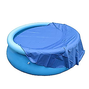 Lagukka Round Pool Cover, 8 10 12 ft Inflatable Waterproof Covers for Above Ground Pools Portable Protector Garden Outdoor Paddling Family (8ft)