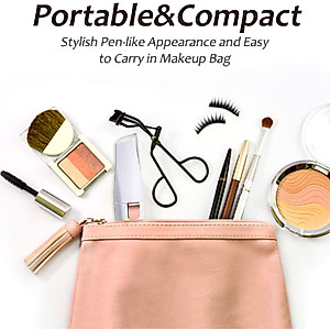 Aeruki 2 in 1 Eyebrow Trimmer & Facial Hair Removal for Women, Rechargeable 100% Painless Hair Remover Eyebrow Razor Hair Shaver for Eyebrow Nose Lips Face Armpit Body with Built-in LED Light