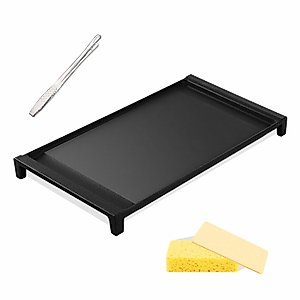 zcafmfzf Upgraded WB31X24738 Griddle for GE Stove Griddle Replacement, More Durable GE Griddle for Gas Cooktop, Safe Uncoated GE Griddle for Stove Top, Non-Stick GE Stove Top Griddle for Gas Stove
