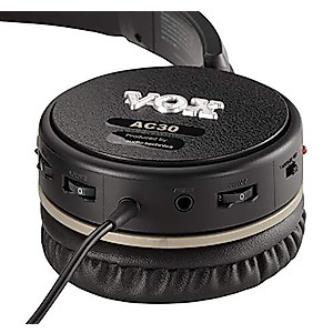 VOX VGH-AC30 Headphone with Built-in Guitar Amplifier, Direct Plug in Guitar, Perfect for Personal Practice, Battery Operated, Classic Vintage Sound