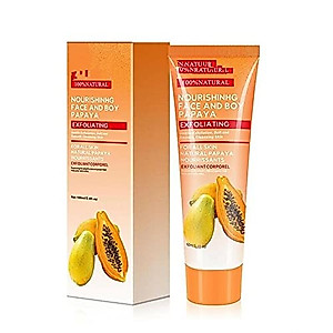 Papaya Deep Cleansing Scrub Peeling Gel Face Body Skin Moisturizing Face Cream.
