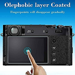 ULBTER Screen Protector for Fujifilm X-T4 X100V Fuji XT4 X-100V Camera [3Pack] with Hot Shoe Cover, 0.3mm 9H Hardness Tempered Glass Cover Anti-Scrach Anti-Fingerprint Anti-Bubble