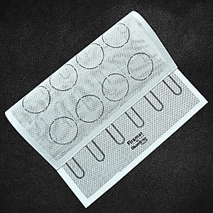 Firsmat 2 Pk Perforated Eclair Mesh Mat Silicone baking mats for Bread Tartlets Cookies Oven Sheets (11-4/5" x 15-3/4")