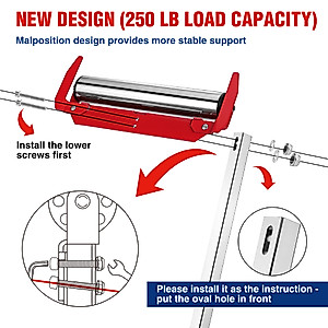 WORKPRO Folding Roller Stand Height Adjustable, Heavy Duty 250 LB Load Capacity, Outfeed Woodworking