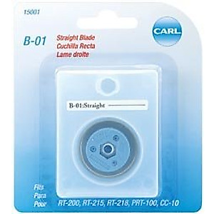 Carl Brands Professional Rotary Trimmer Replacement Blade Straight B-01 (2-Pack)