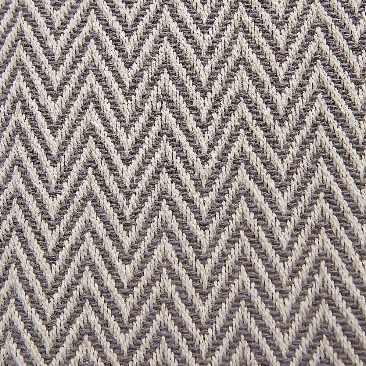 DII Woven Basic Tabletop Collection Chevron Table Runner, 15x72, Gray