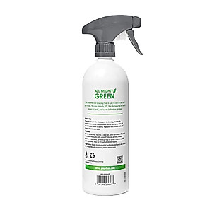 All Mighty Green Eco-Friendly Car Interior Surface Cleaner with Acid Free Formula, Vehicle Interior Surface Cleaning Spray w/UV Protection for Leather, Vinyl, Plastic, Glass and More, 24 Oz - 2 Pack