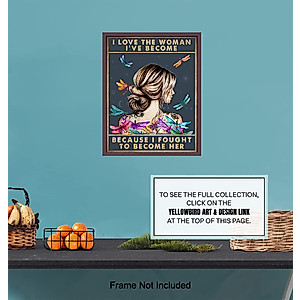 Inspirational Positive Quotes Sayings for Wall Decor - Motivational Posters - Encouragement Gifts for Women, Girls, Teens - Boho Hippie Dragonfly Decor - Motivational Wall Art - Positive Affirmations