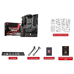 MSI B550 Gaming GEN3 Gaming Motherboard (AMD AM4, DDR4, PCIe 3.0, SATA 6Gb/s, M.2, USB 3.2 Gen 1, HDMI, ATX, AMD Ryzen 5000/4000 Series Processors)