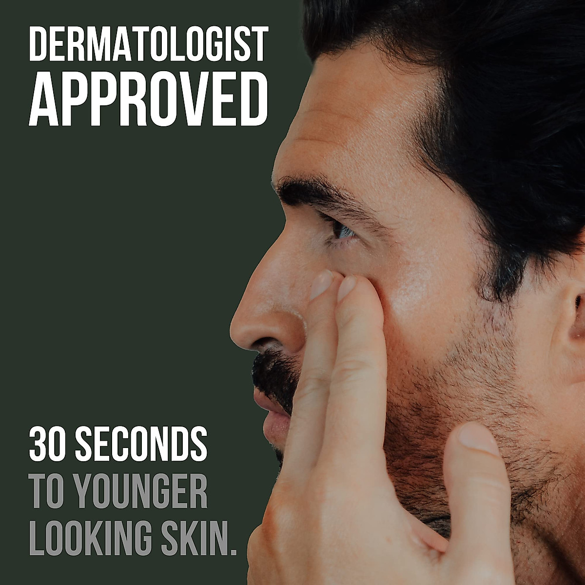 RUGGED & DAPPER Premium Men's Eye Cream | Age Defense for Dark Circles, Wrinkles & Puffy Eyes | Unscented | Hyaluronic Acid, Aloe + Argan Oil