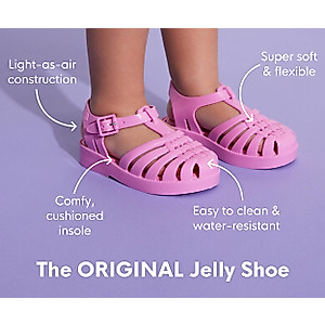 mini melissa Mar Sandal for Babies, White/Glitter, 7