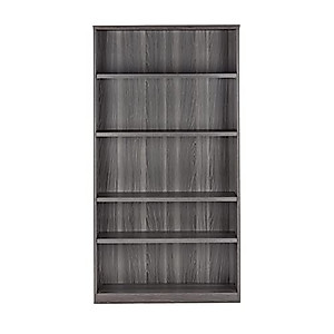 Safco Bookcase, Gray Steel Laminate