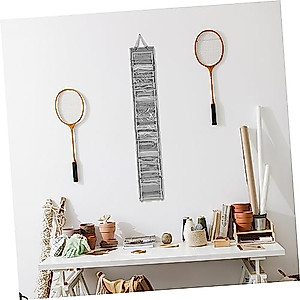 COHEALI Roll Vinyl Roll Wall Mount Organizer Wall Mount Clothes Rack Portable Clothes Rack Vinyl Organizer Pouch Vinyl Rolls Storage Rack Wall Vinyl Roll Holder Oxford Cloth Grey Dog Gift