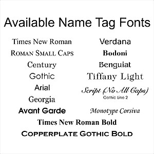 Custom Personalized Engraved Name Tag/Badge for Business, with Magnet or Pin, 1.5"x3" - 1 Tag