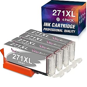YingColor Ink 271 Gray Compatible Replacement for Canon 271 Ink Cartridges to use with PIXMA TS9020 TS8020 MG7720 Printer (4 Gray)