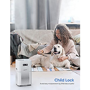 HEPA Air Purifiers for Home Large Room, CADR 400+ m³/h 1720sqft, with Extra H13 True HEPA Air Filter for Toxin VOCs