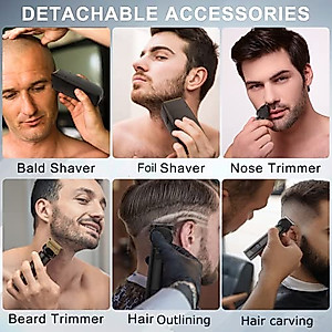 Solimpia Foil Shaver Electric Shavers for Men Bald Head Shaver Zero Gapped Cordless Nose Hair Trimmer Electric Razor Clipper T-Blade Men’s Grooming Kit Professional