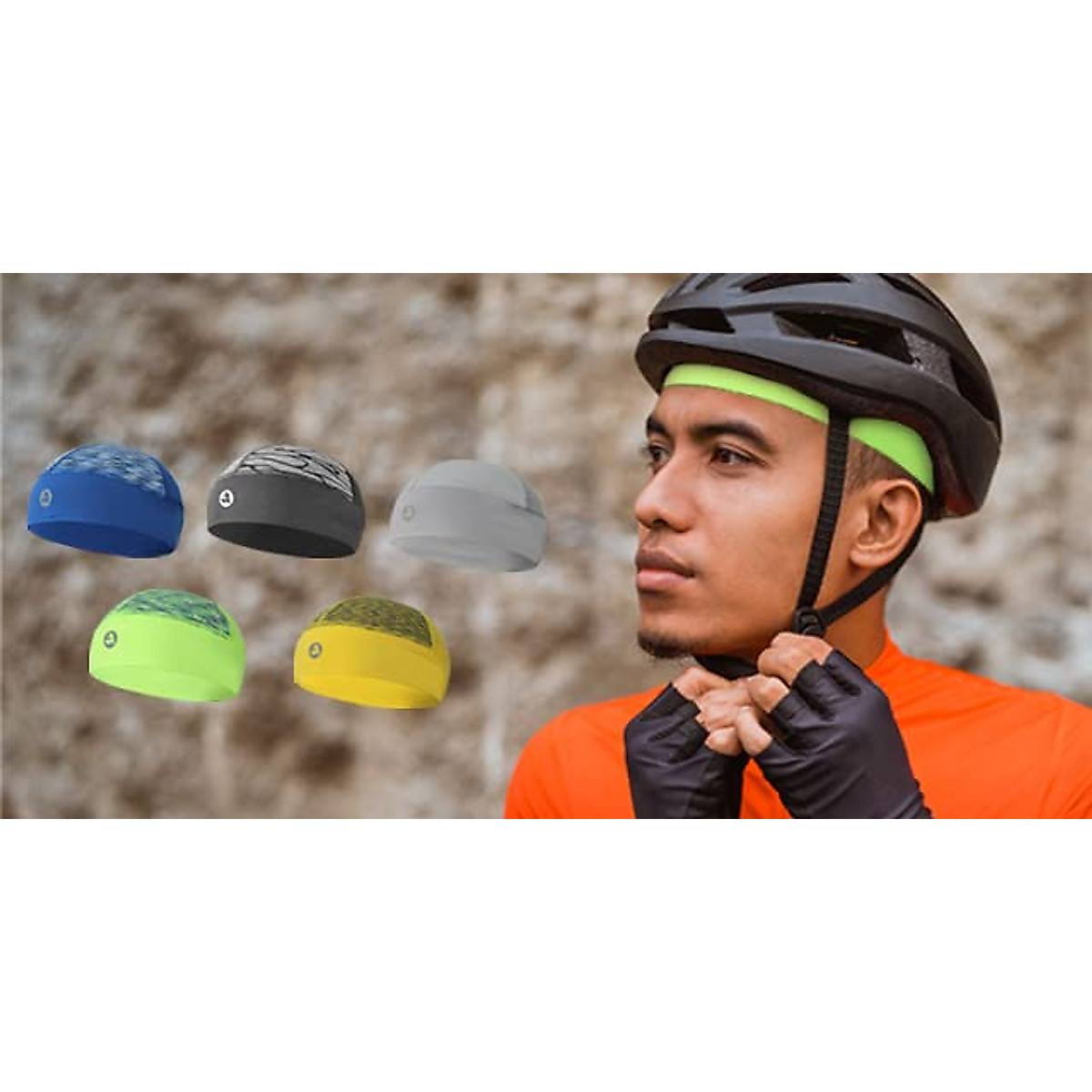 Low-Profile Cooling Helmet/Hard hat Liner, Stretch Working Cap, Summer Sweat Wicking Skull Cap, Running Beanie Sun Protection