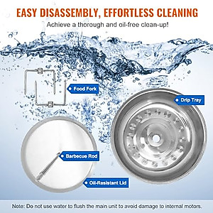 VEVOR Shawarma Grill Machine, 13 lbs Capacity, Chicken Shawarma Cooker Machine with 2 Burners, Gas Vertical Broiler Gyro Rotisserie Oven Doner Kebab Machine, for Home Restaurant Kitchen Parties