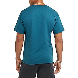 Champion, Classic, Soft and Comfortable T-Shirts for Men (2023, Nifty Turquoise Tree Graphic, Large