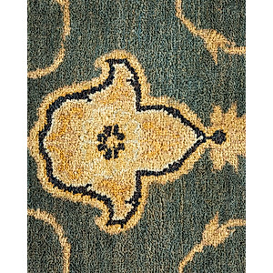 Solo Rugs One of a Kind Hand Knotted Hand Made Wool Traditional Oriental Mogul Gray 8 x 10 Area Rug