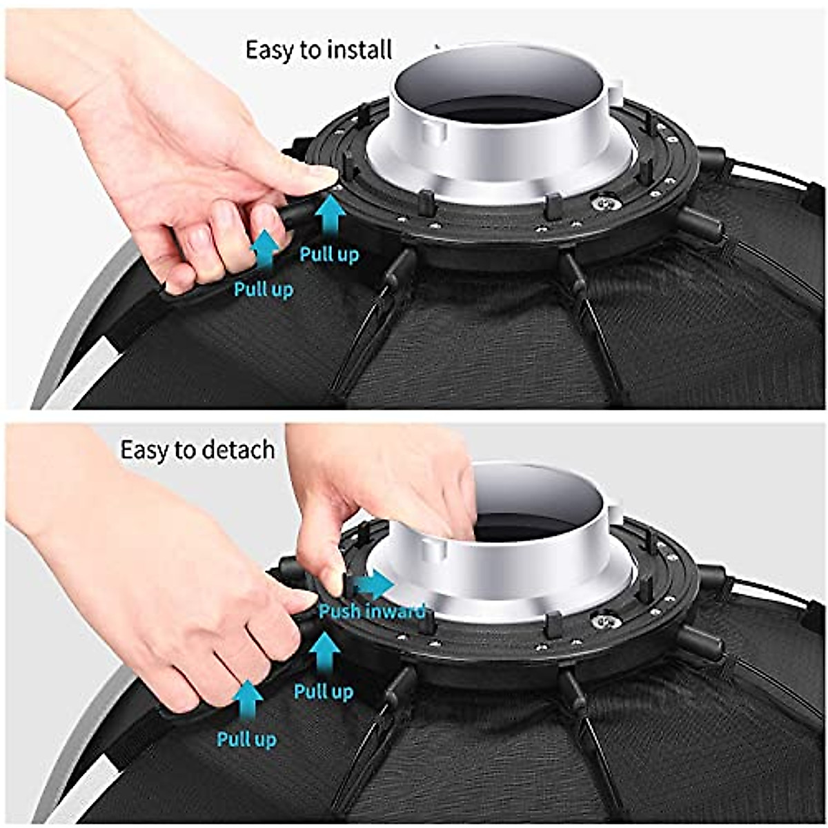 NEEWER 26''/65cm Octagonal Softbox Quick Release, with Bowens Mount, Carrying Bag Compatible with Neewer CB60 CB100 CB150 Vision 4 S101-300W/400W and Other Bowens Mount Light -SF-RPBO26