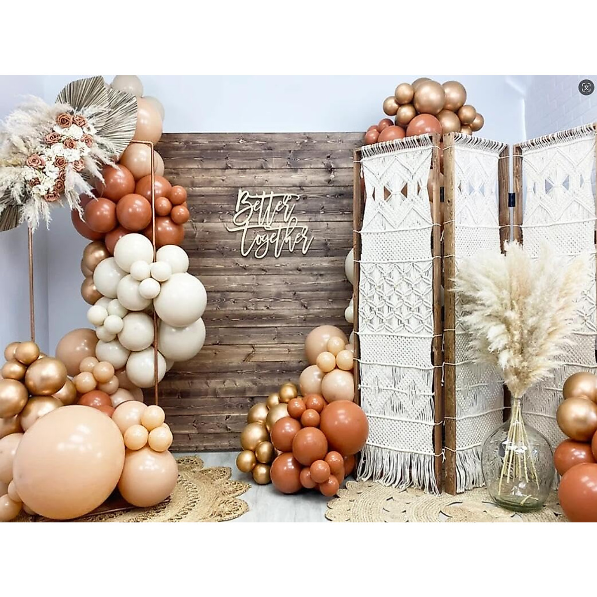 Beaumode Thanksgaving Balloon Arch Garland Kit with Mylar Balloons 142pcs for Friendsgiving Fall Harvest Little Pumpkin Baby Shower Birthday Bridal Shower Holiday Party decorations