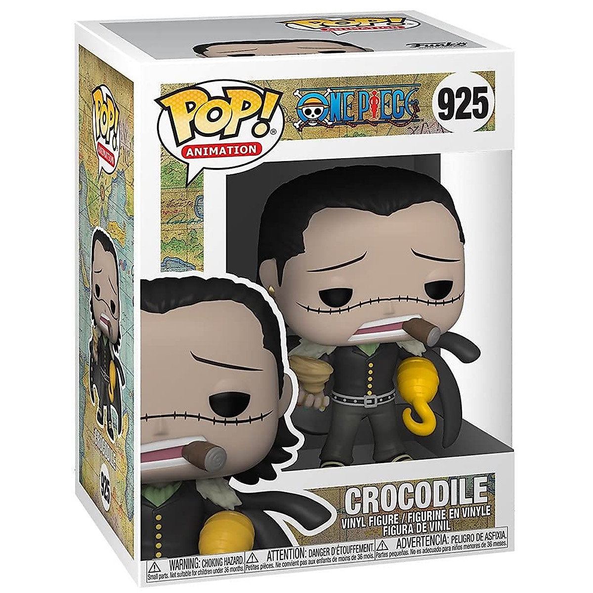 POP One Piece - Crocodile Funko Pop Vinyl Figure (Bundled with Compatible Pop Box Protector Case), Multicolor, 3.75 inches