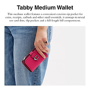 Coach Women's Tabby Medium Wallet, Dragonfruit, One Size