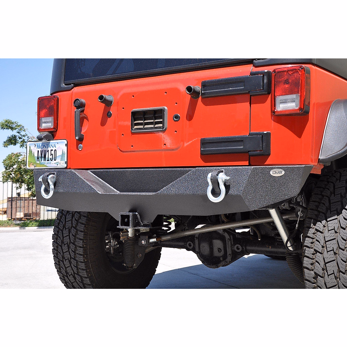 DV8 Offroad | Steel Series Rear Bumper | Designed for the Jeep Wrangler JK