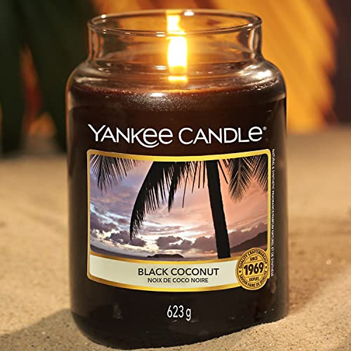Yankee Candle 5038580013412 jar Large Black Coconut YSDBC2, one Size