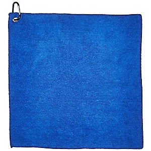 Greens Towel 3 Pack Golf Towel Set for Golf Bags with Clip, Plush Microfiber Nap Fabric, 16x16, The Original, Multiple Colors