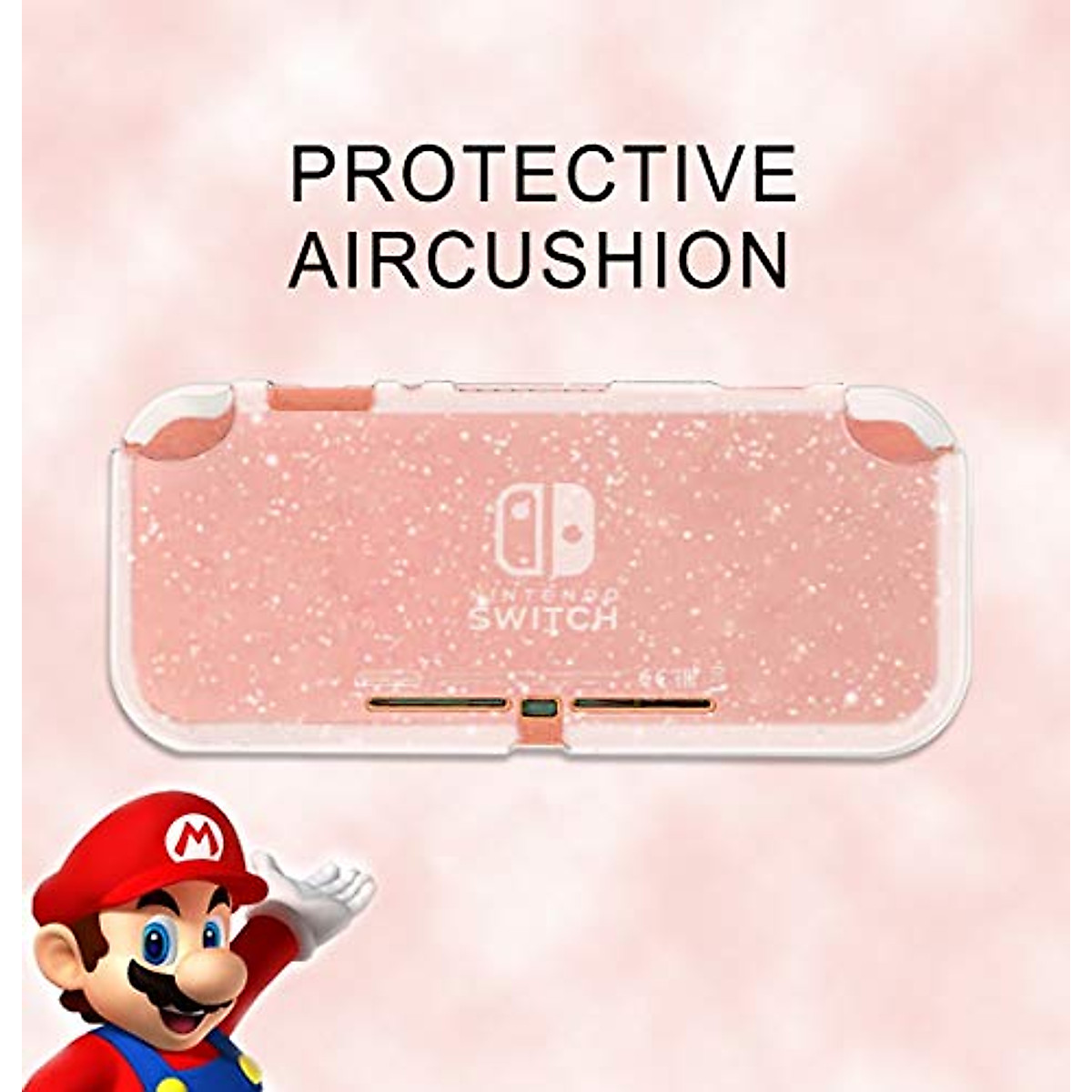 Moxiaomo Protective Case, Liquid Crystal Glitter Bling Soft TPU Cover with Shock-Absorption and Anti-Scratch Protective Case-for Nintendo Switch Lite 2019