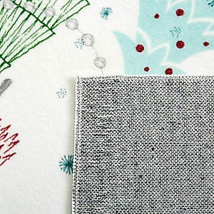 Levtex Home - White Pine - Rug/Carpet - 24" x 60" - Blue, Red, Green and White - 100% Polyester - Woven Fabric Backing