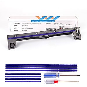 Soft Plush Strips Soleplate Wheels Kit Part Compatible with Dyson V6 V7 V8 V10 V11 Soft Roller Vacuum Cleaner Head Bottom Base Plate