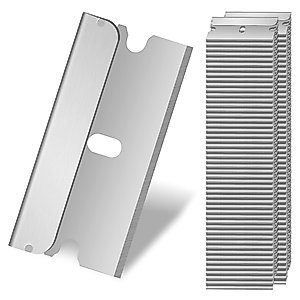 MulWark Razor Blades | Straight Single Edge Razor | Box Cutter & Glass Scraper Replacement Blades