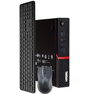 Lenovo M900 Tiny Computer Micro Tower PC, Intel Core i5 6400T Processor, 16GB DDR4 Ram, 1TB Hard Drive,Wireless Keyboard & Mouse, WiFi | Bluetooth, Windows 10 Professional (Renewed)