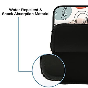 Lapac Abstract Faces Sketch Laptop Sleeve Bag 15-15.6 Inch, Water Repellent Neoprene Light Weight Computer Skin Bag, Colorful Notebook Carrying Case Cover Bags for 15/16 Inch MacBook Pro, MacBook Air